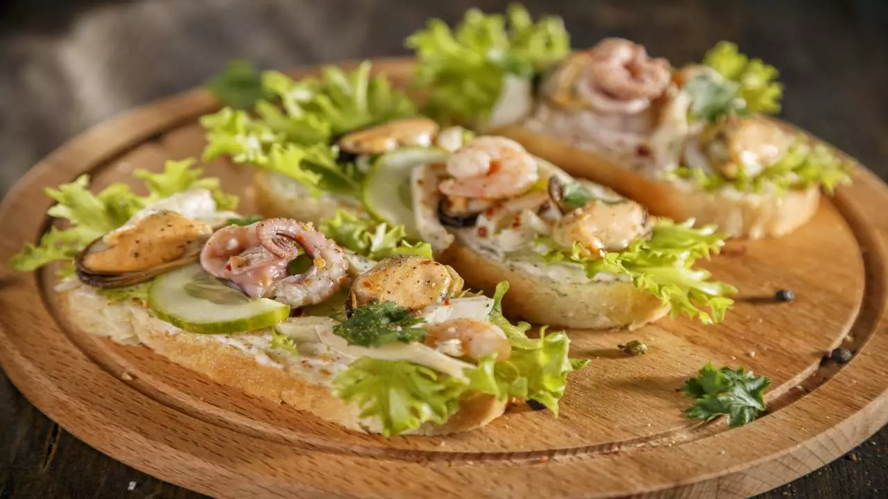 Bruschetta với trai