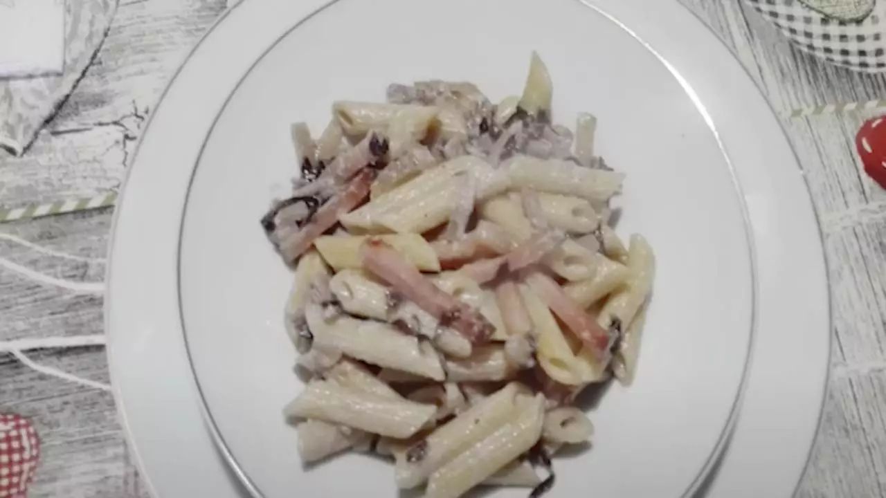 radicchio pasta taleggio բաղադրատոմսը ՖՈՏՈ բաղադրատոմսի տպագիր