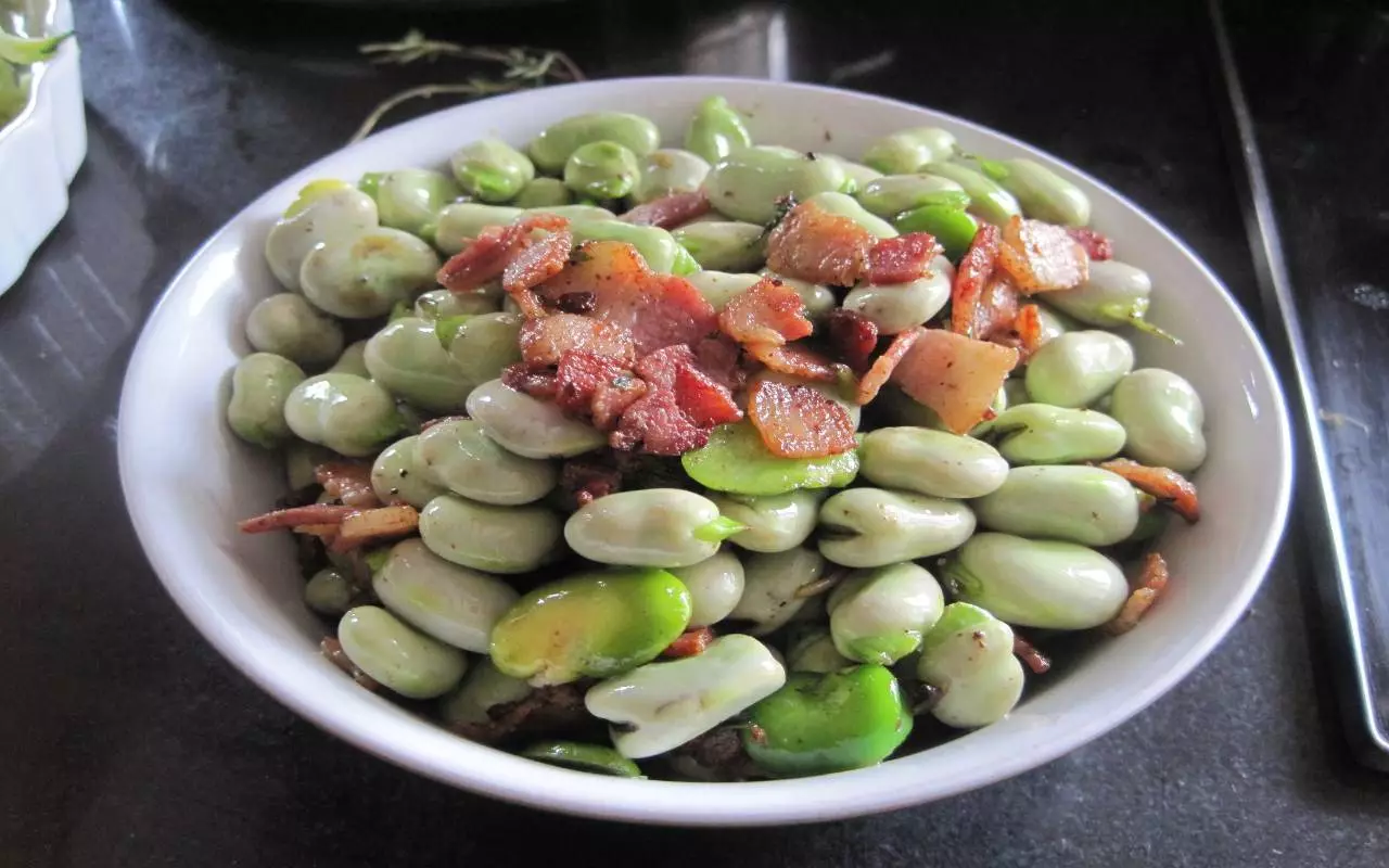 lapad nga beans bacon recipe LITRATO resipe print