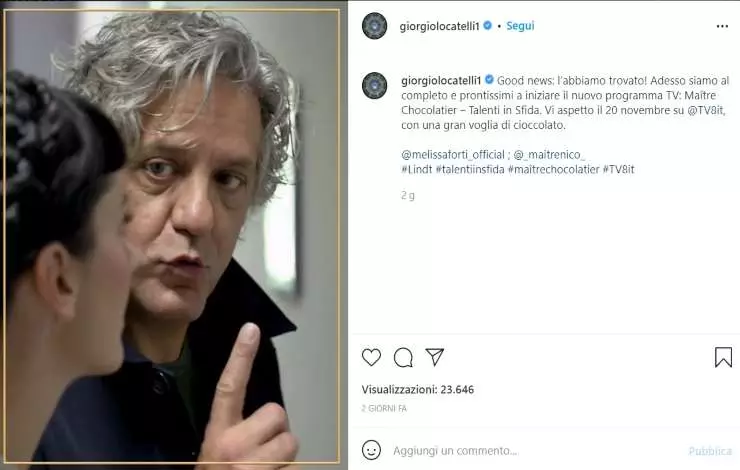 Гиоргио Лоцателли на ТВ - РицеттаСпринт