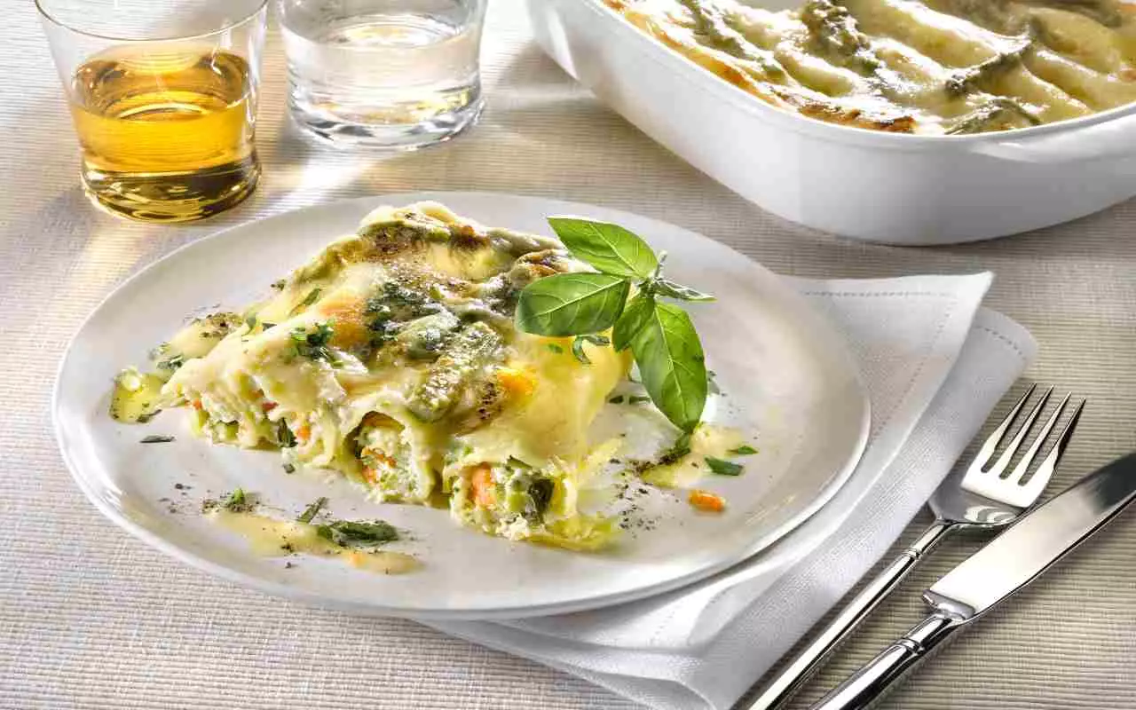 Recipe yeCannelloni leek taleggio