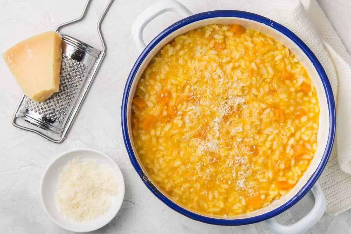 Mantuan balkabağı risotto: kremsi ve lezzetli