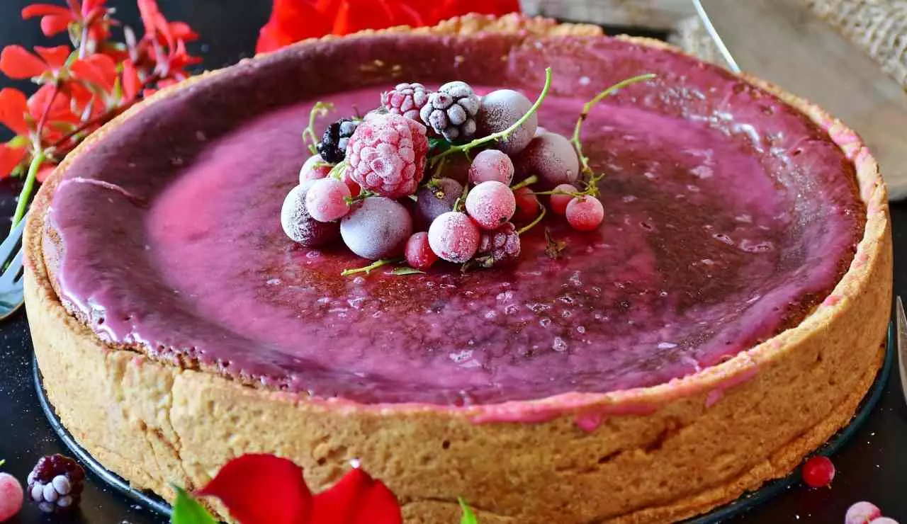 Shortcrust pastry kalawan ricotta na berries print resep