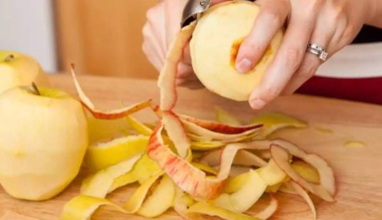 nikoli ne zavrzite jabolčnih olupkov, zato natisnite rižet