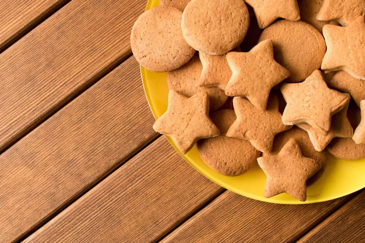 Biscoitos franceses, quebradiços e muito bons