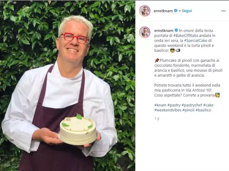 Ernst Knam-ek Bake Off konkistatzen du - RicettaSprint