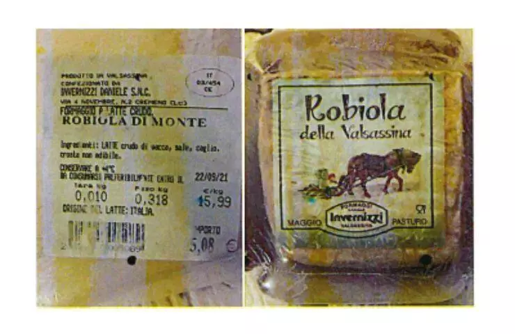 Robiola, Escherichia Coli en producto envasado: la marca FOTO 29721_2