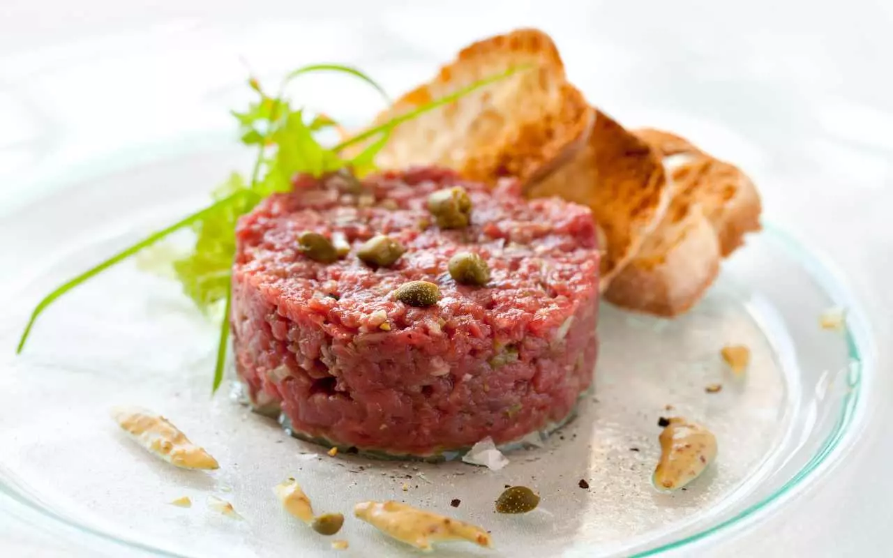 tartare de boeuf émietté recette de câpres PHOTO recette imprimer