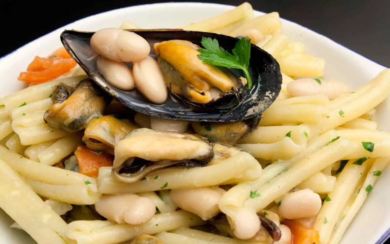 pasta beans mussels 2022 04 06 የምግብ አሰራር አትም