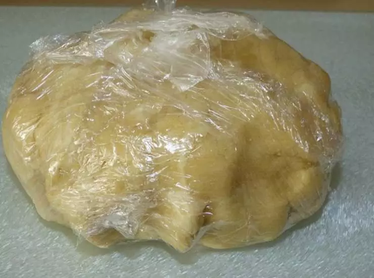 dough wrapped in cling film