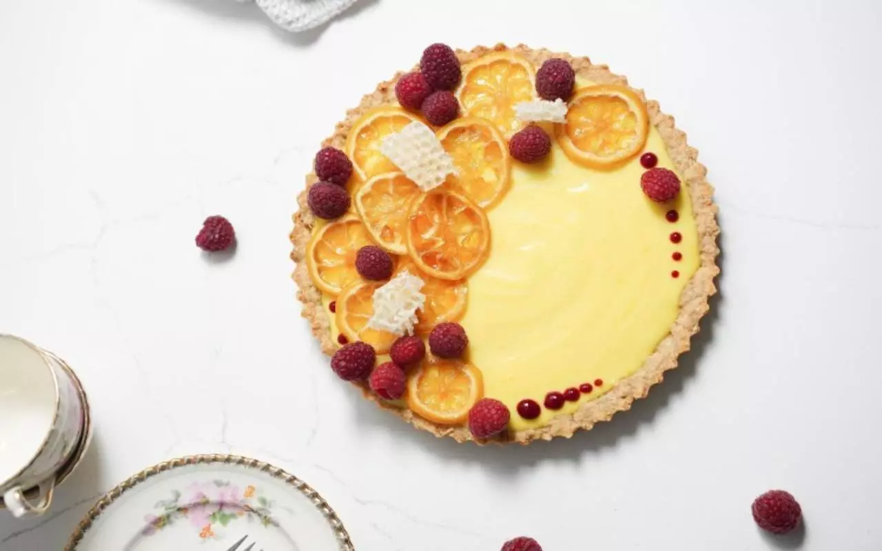 Dubultā zabaglione tart | Piesātināta un garšīga kūka