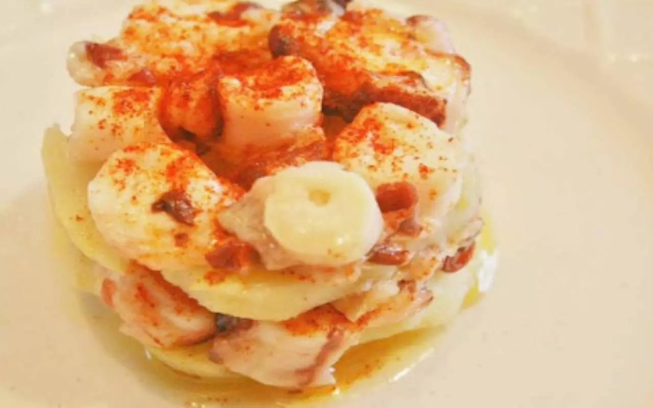 millefeuille octopus potatoes recipe PHOTO recipe print