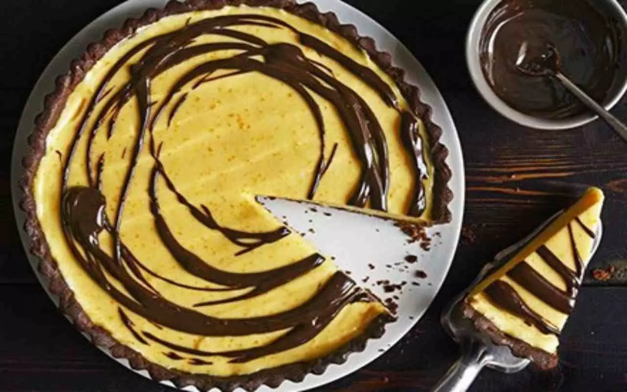 receita de tarta de crema de cacao FOTO impresión de receita