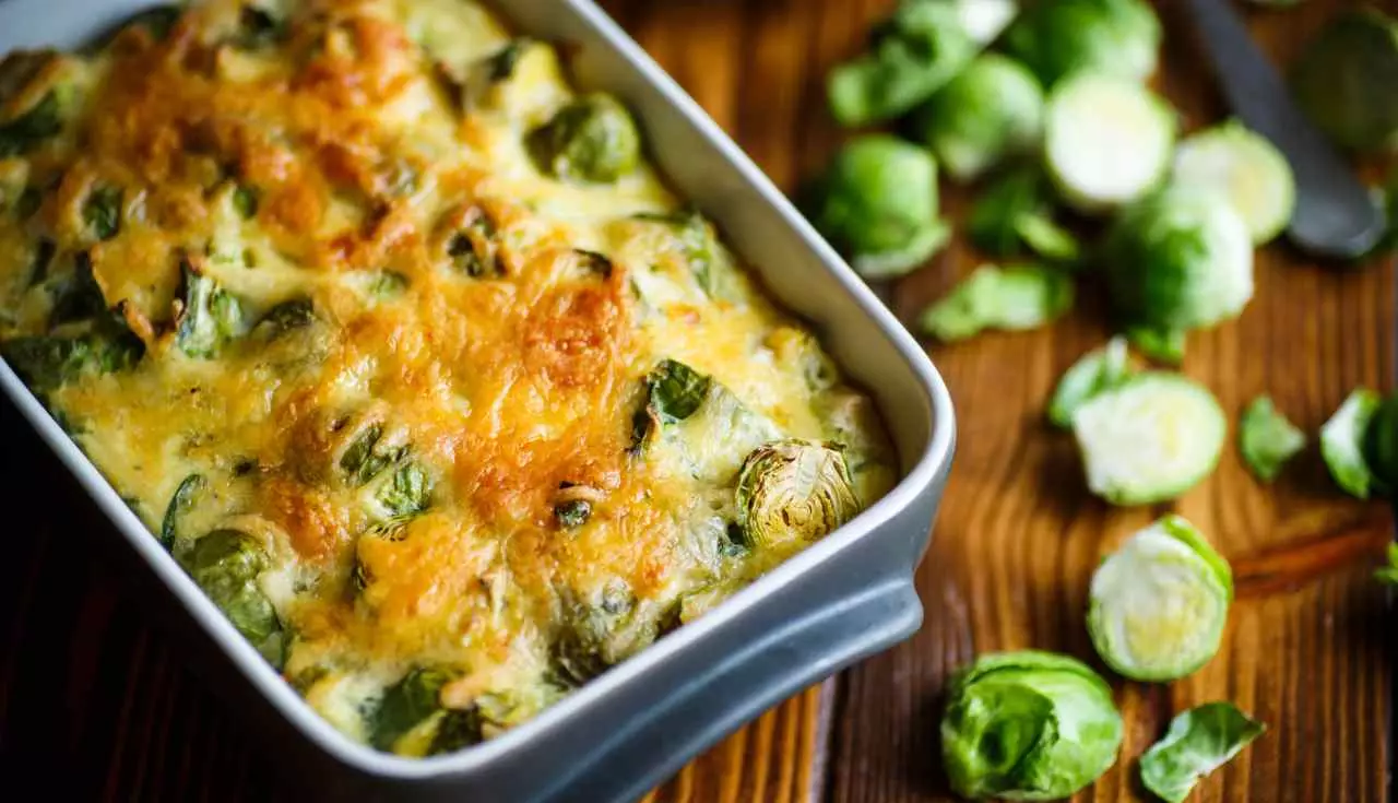 Baked au gratin Sprouts | Útnoegjend side dish