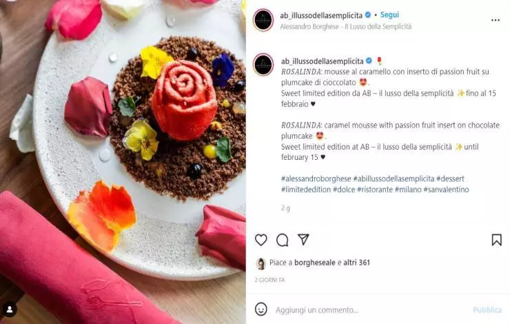 Alessandro Borghese San Valentino - RecetaSprint