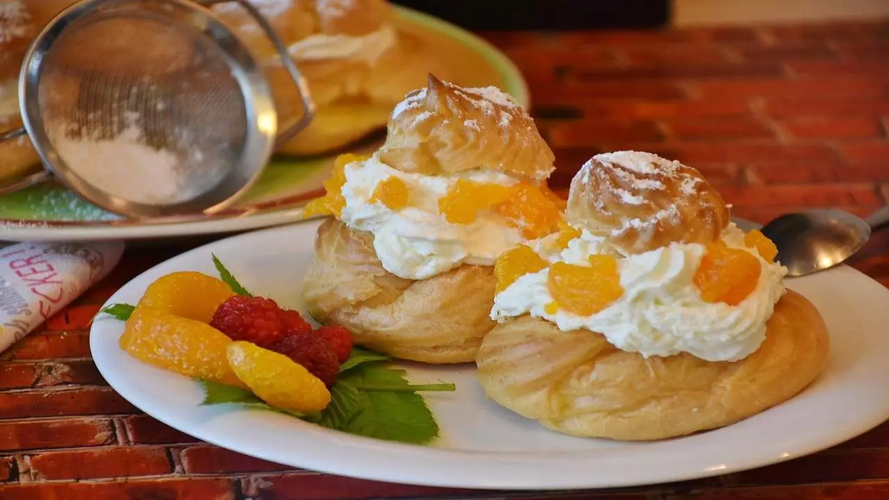 Choux à la crème à l'orange