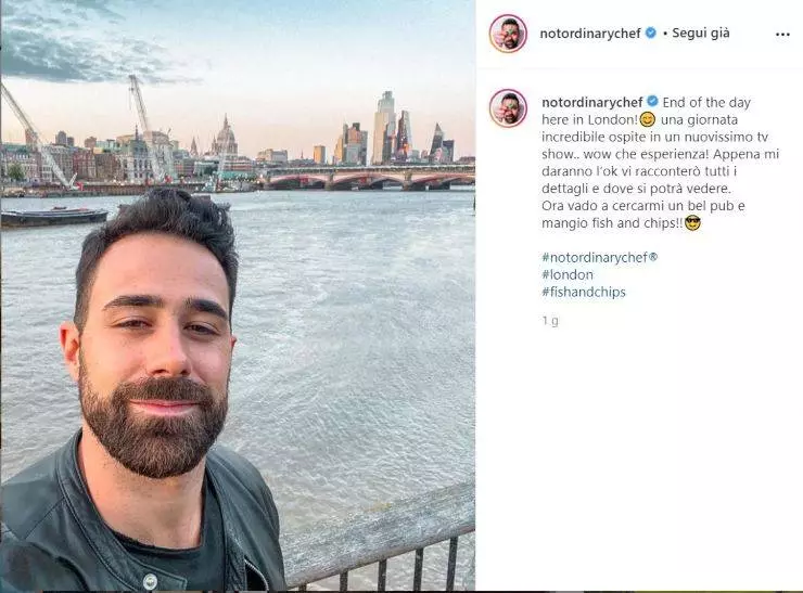 Roberto Valbuzzi yn Londen - RicettaSprint