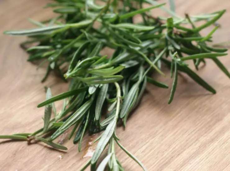 Baked pork steaks with rosemary