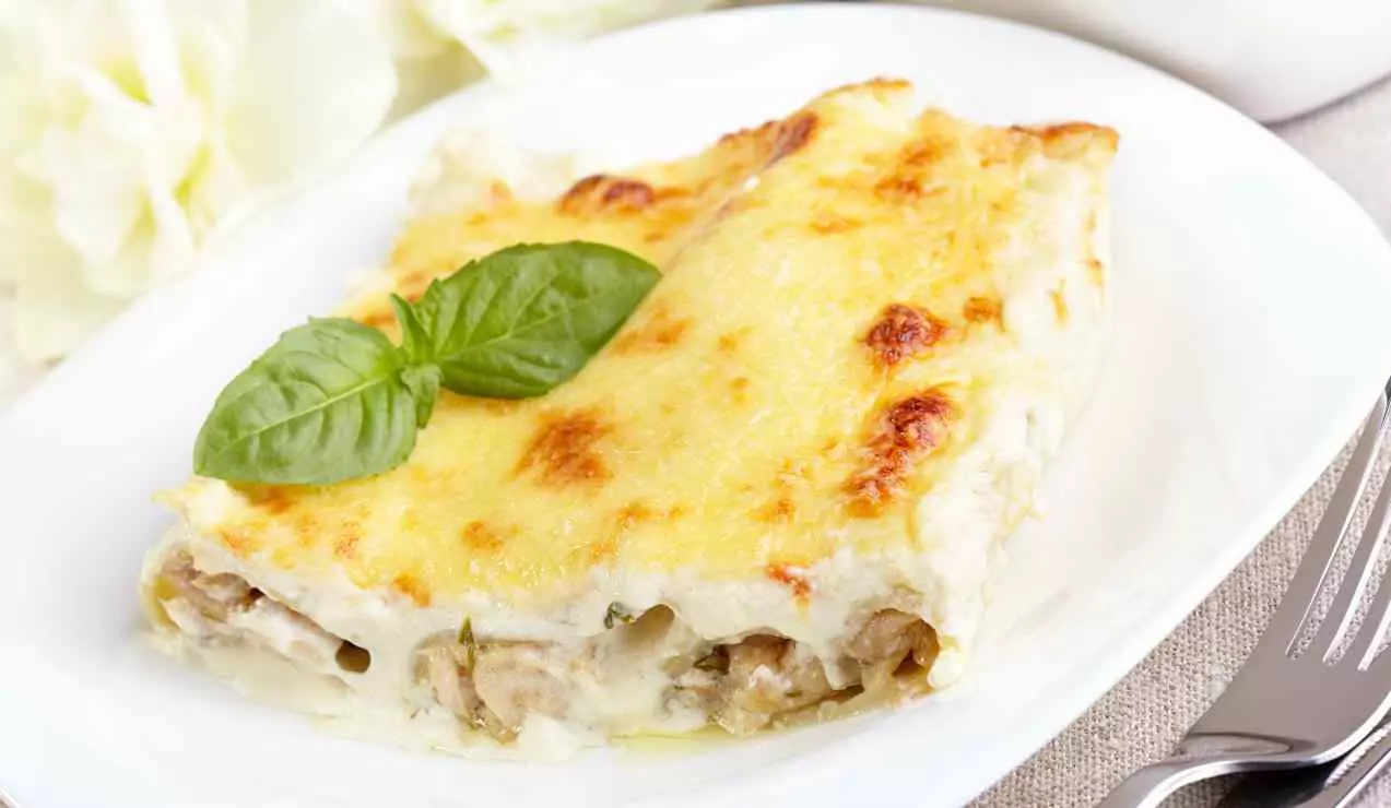 Cannelloni gegratineerde met gorgonzola room | Uitstekende eerste kursus