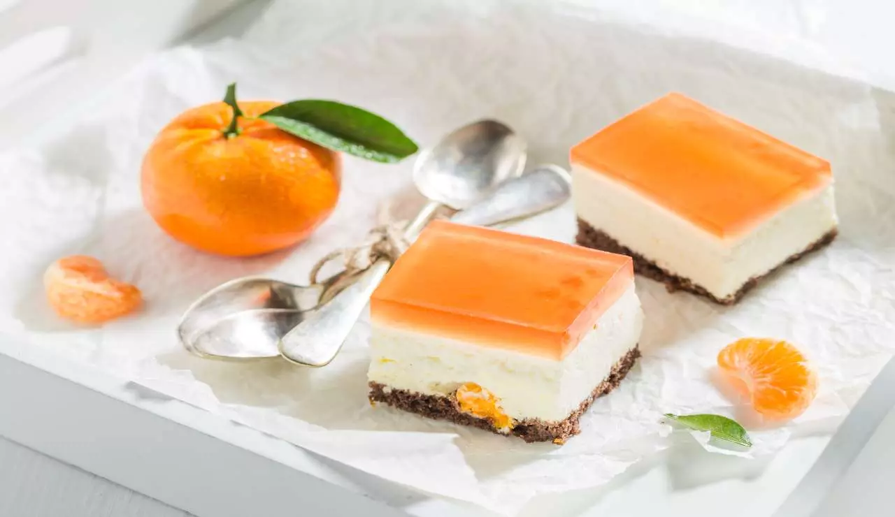 Cheesecake me mascarpone dhe mandarine | te lehta dhe gati ne nje kohe te shkurter