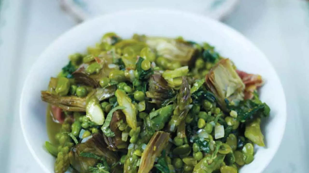 朝鮮薊、豌豆和蠶豆 |豐富美味的農家菜的時令食材