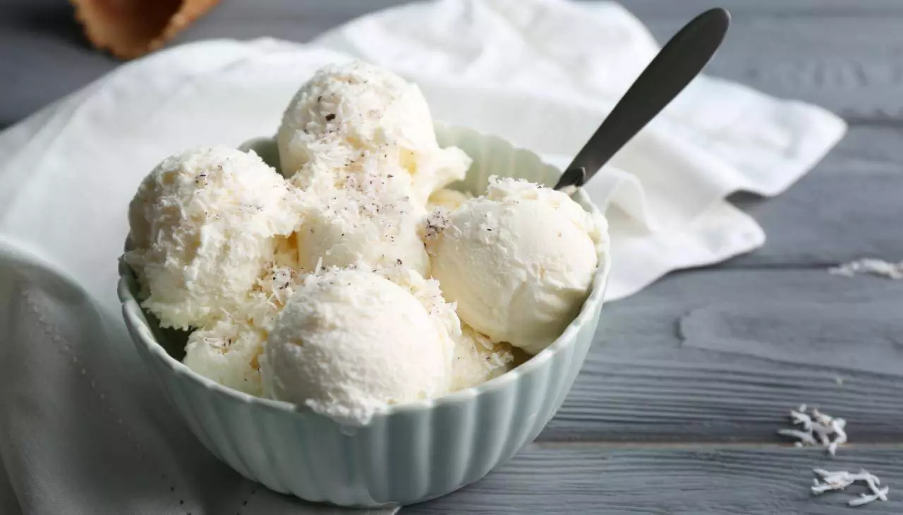 Homemade Coconut Ice Cream | Inonaka uye iri nyore resipi isina ice cream mugadziri