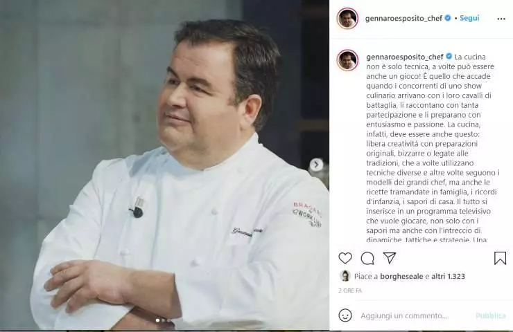 Gennaro Esposito sõnum Alessandro Borghese - RecipeSprint