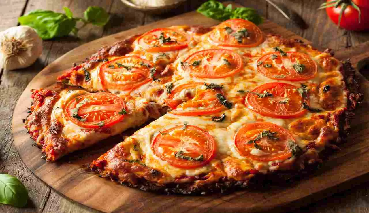 Pizza sprint roșii conopidă și mozzarella | fără dospit