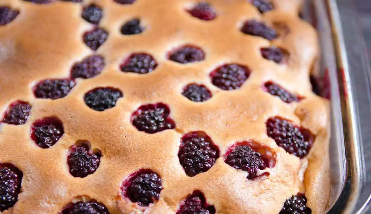 Kek blackberry lembut | Keseronokan bermusim yang sangat mudah 35019_1
