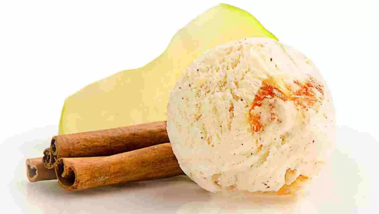 Cinnamon apple ice cream ngaphandle ice cream umenzi ukulungiselela iresiphi