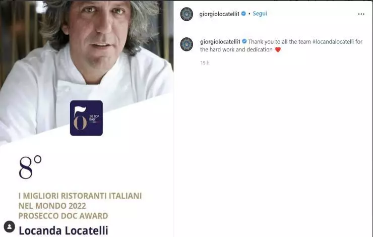 Giorgio Locatelli poissa luokasta - RecipeSprint