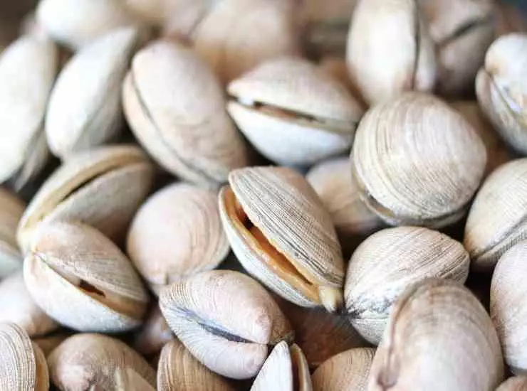 Pasta na clams, zucchini na shrimps PICHA mapishi magazeti