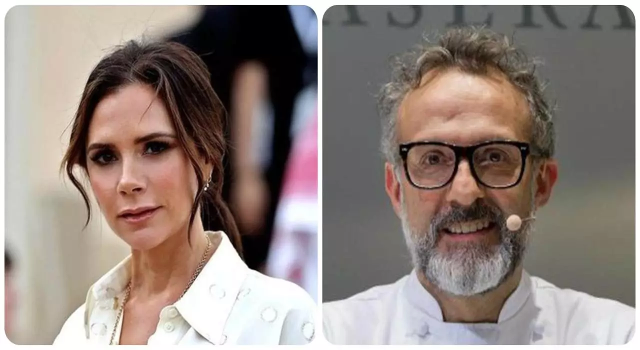 Victoria Beckham ta sanya abincin a cikin abokin hulɗa ... amma don Massimo Bottura kawai