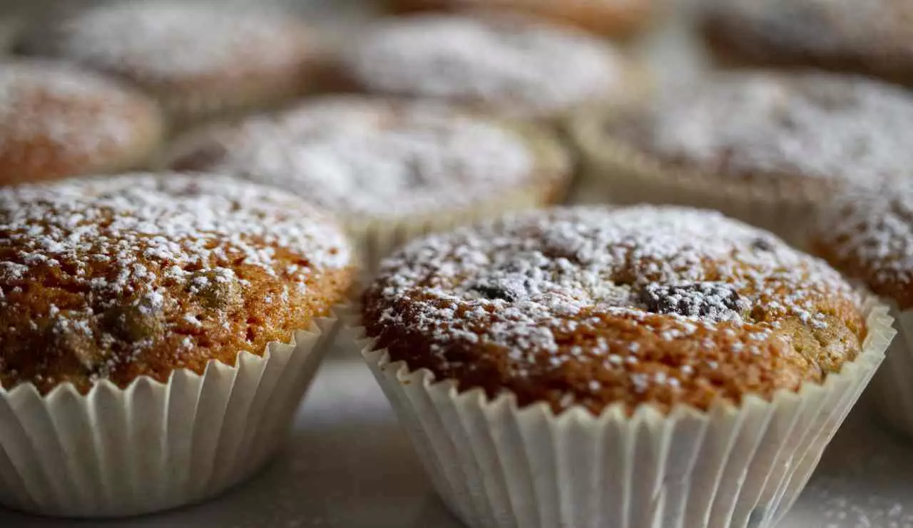 Muffins de abóbora com gotas de chocolate
