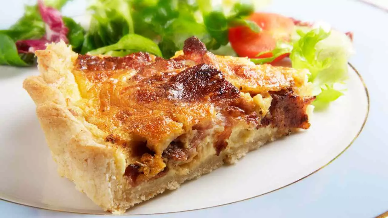 Quiche karo waluh lan radicchio | Kue sing enak tenan