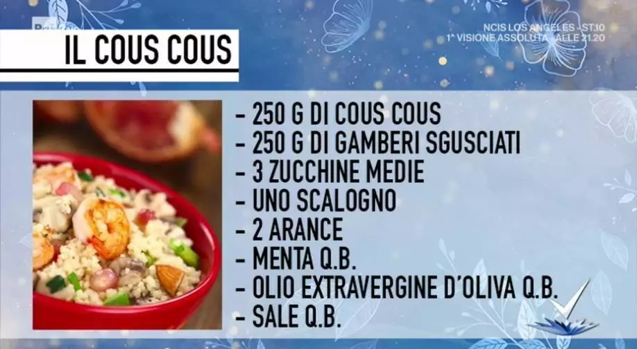 Cous Cous škampi i tikvice s mirisom narandže Benedetta Parodi 3695_2