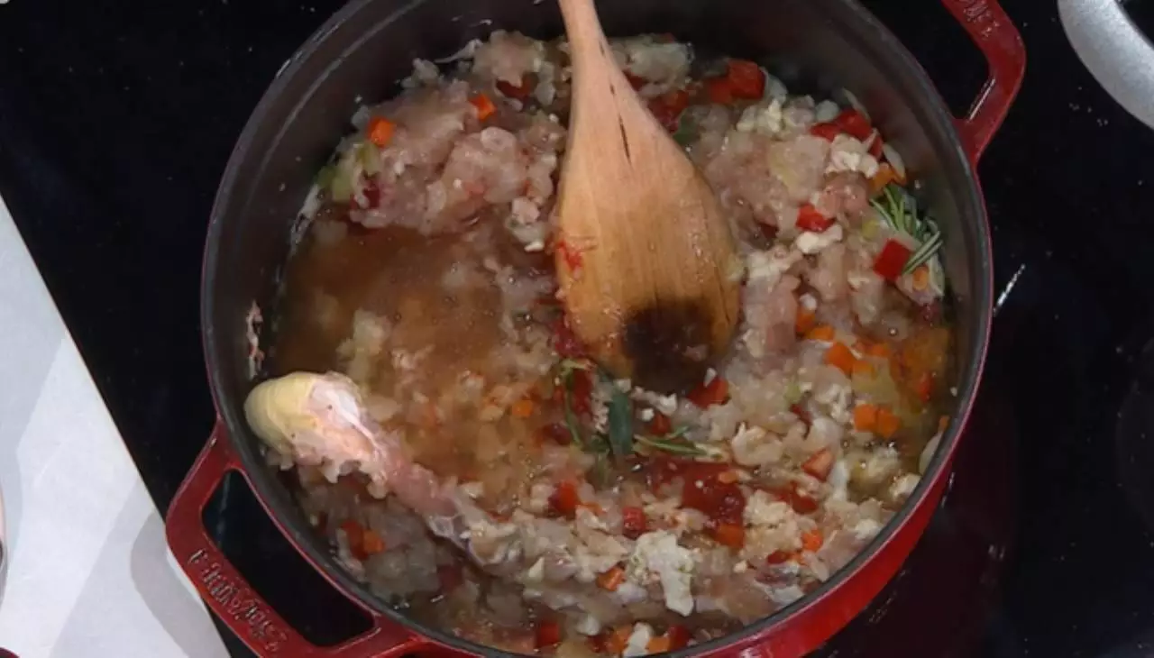 Meeschte lecker Poulet Ragout. Foto vun È sempre Mezzogiorno