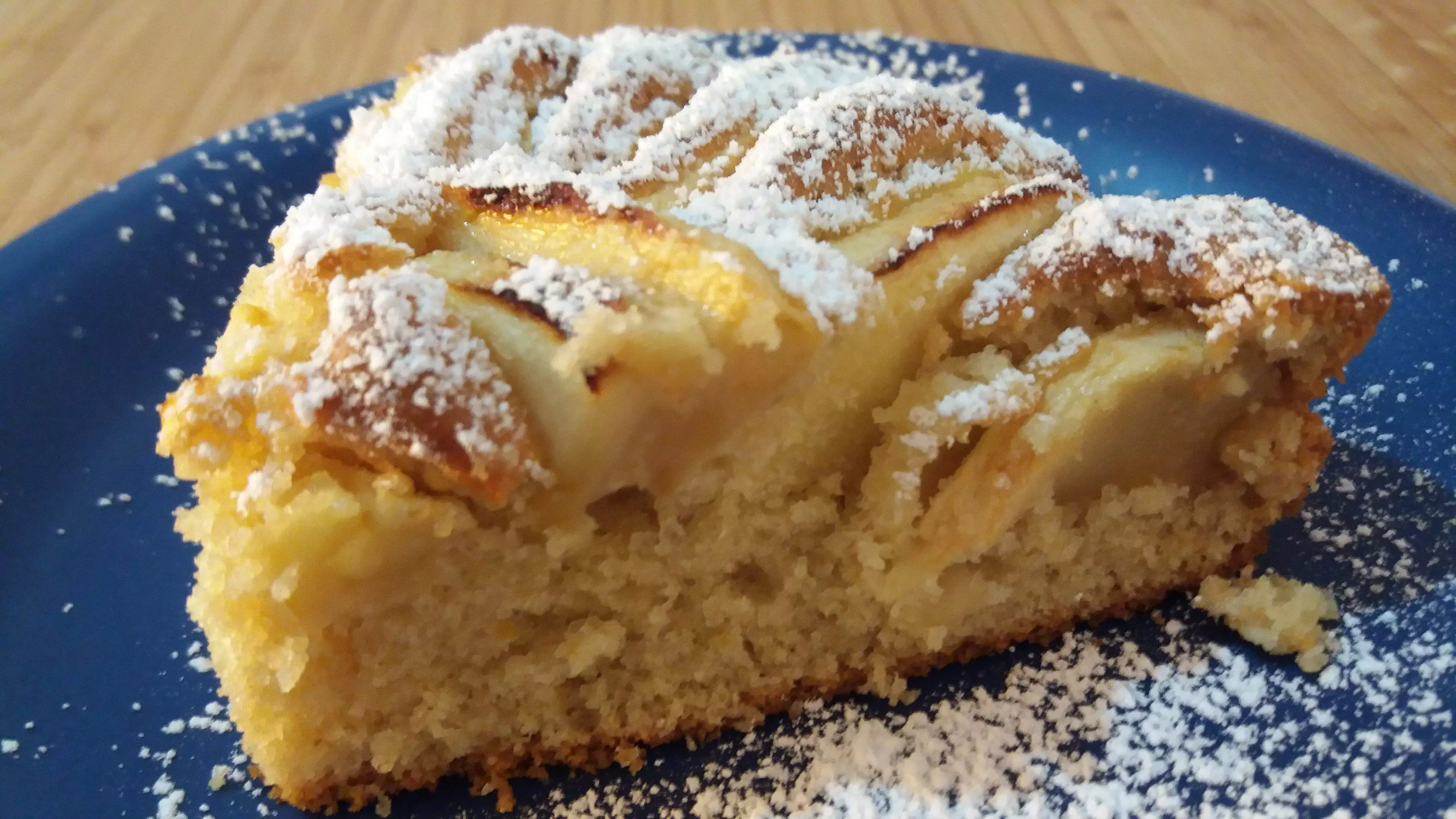 Tarta de mazá da avoa unha sobremesa elaborada só con ingredientes naturais