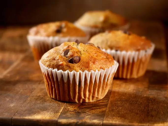 Muffin Cokelat bebas mentega, ringan dan sempurna untuk setiap saat