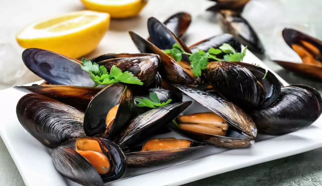 Mussels impepata waa wanaagsan tahay, laakiin haddii aad ka dhigto 'style Sicilian' waxaad runtii ku rogi doontaa liiska hal saxan! 38410_1