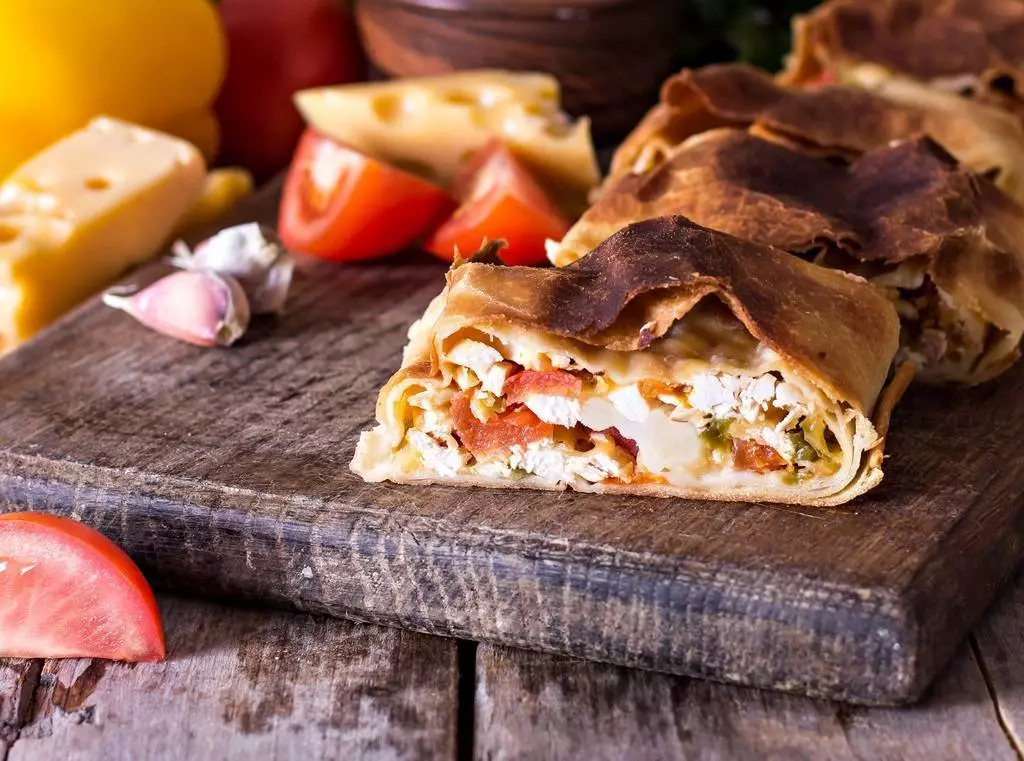 Strudel de Tomate y Provola, un rústico sabroso y ligero