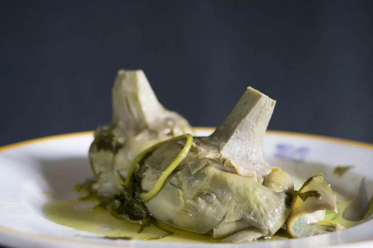 Roman-style artichokes | inevitable in the tradition of Lazio.