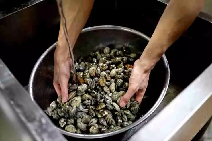 spageti karo pistachio lan clams - ricettasprint