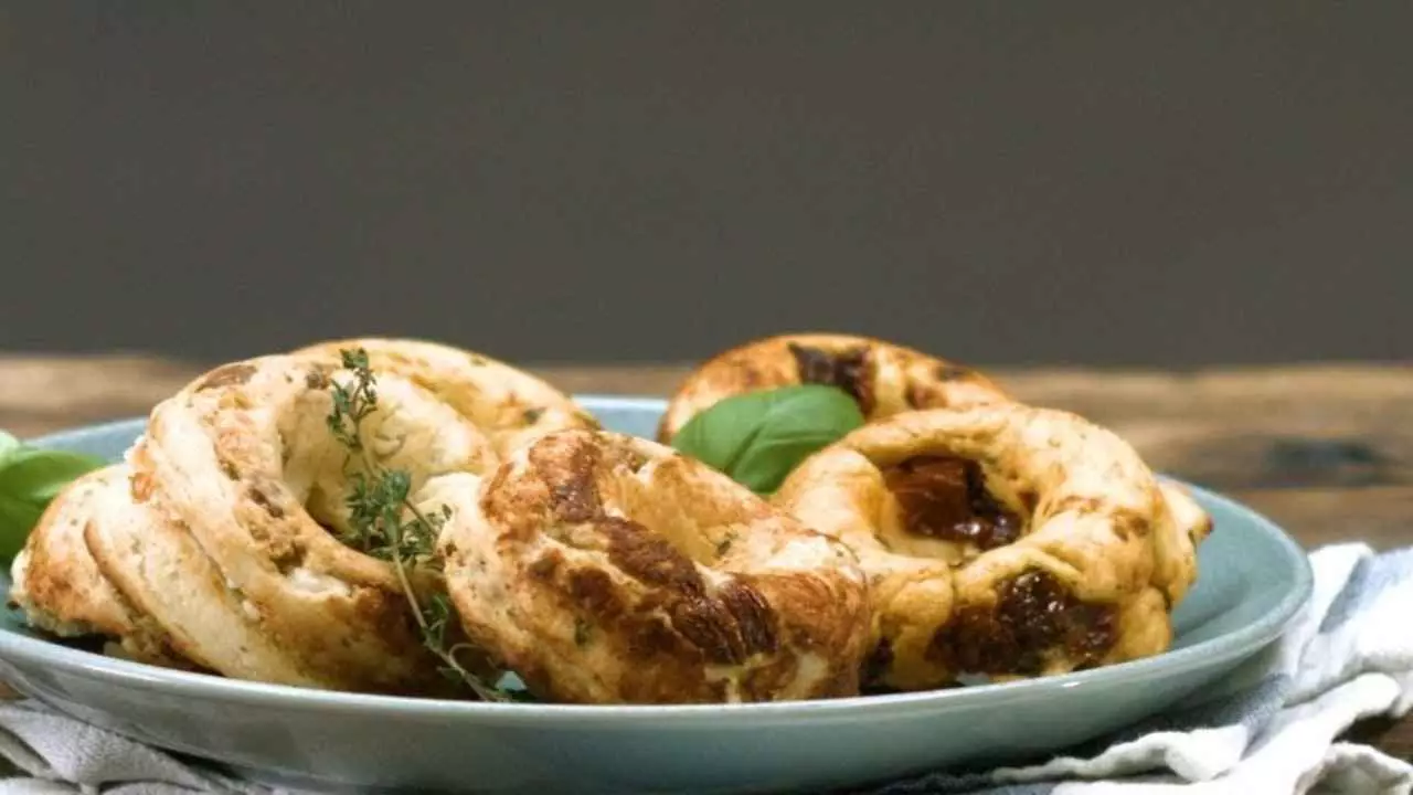 Patates al forn ràpid i bunyols de carbassó Impressió de la recepta de la FOTO