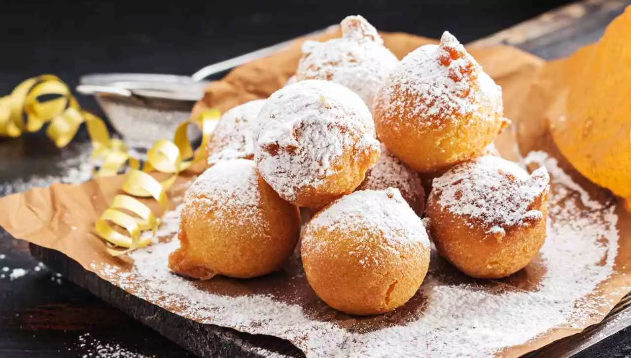 Byiza ricotta zeppole | Nibyiza byo kwizihiza Carnival