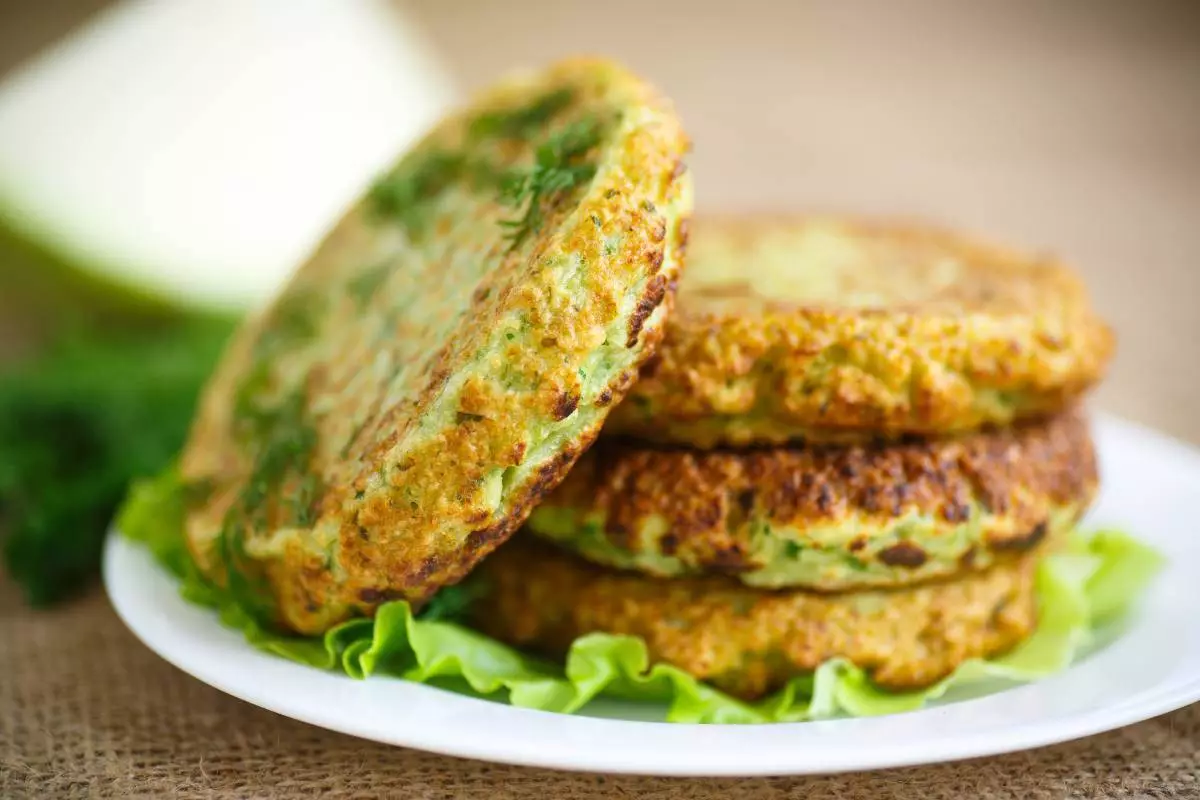 Zucchini burger, លោភលន់ពេកធ្វើដោយគ្មាន!