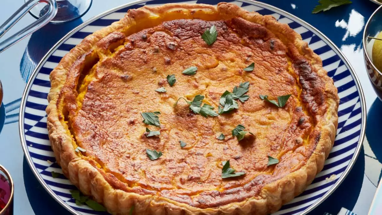 Quiche cu curry cu ceapă | sa incerc absolut