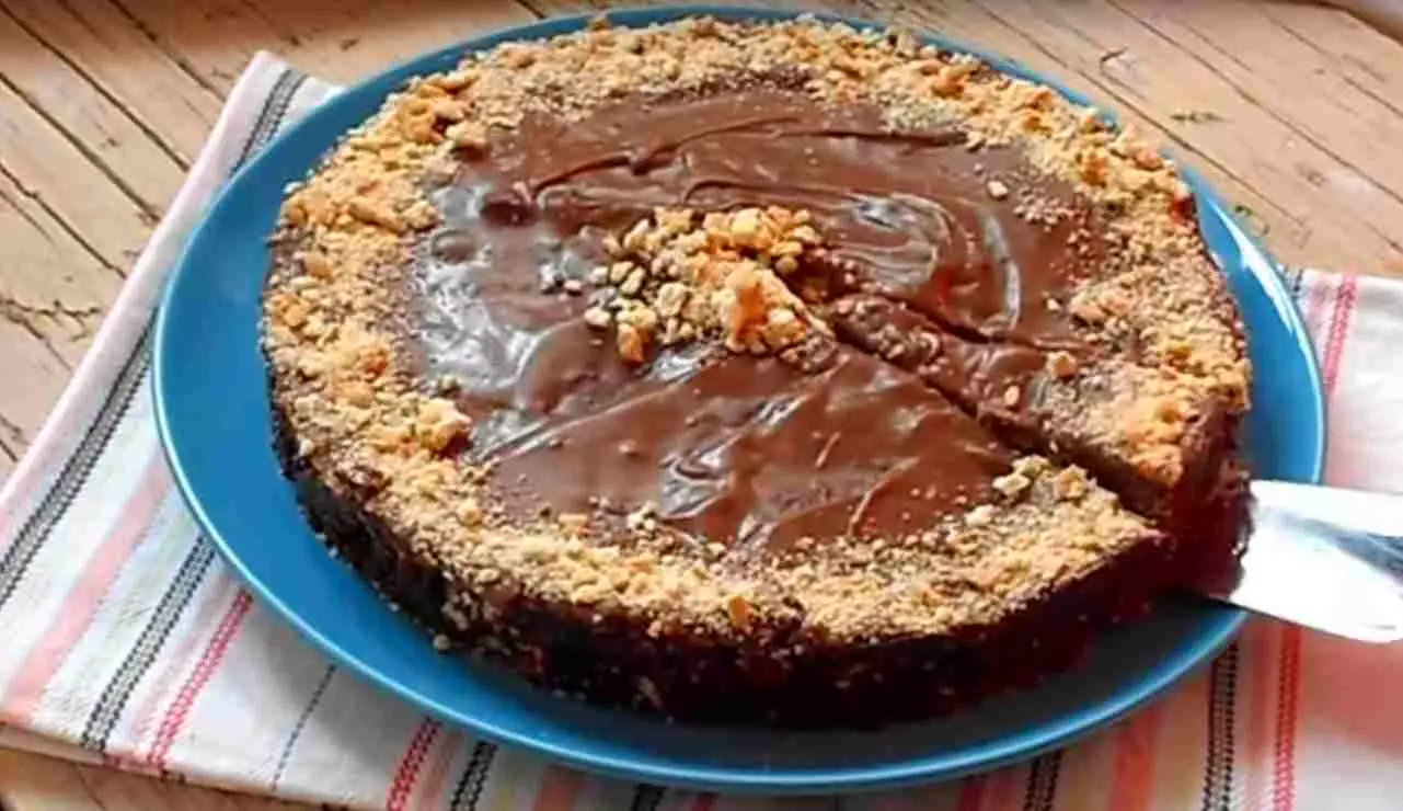 Csokoládé száraz keksz torta sütő recept nélkül