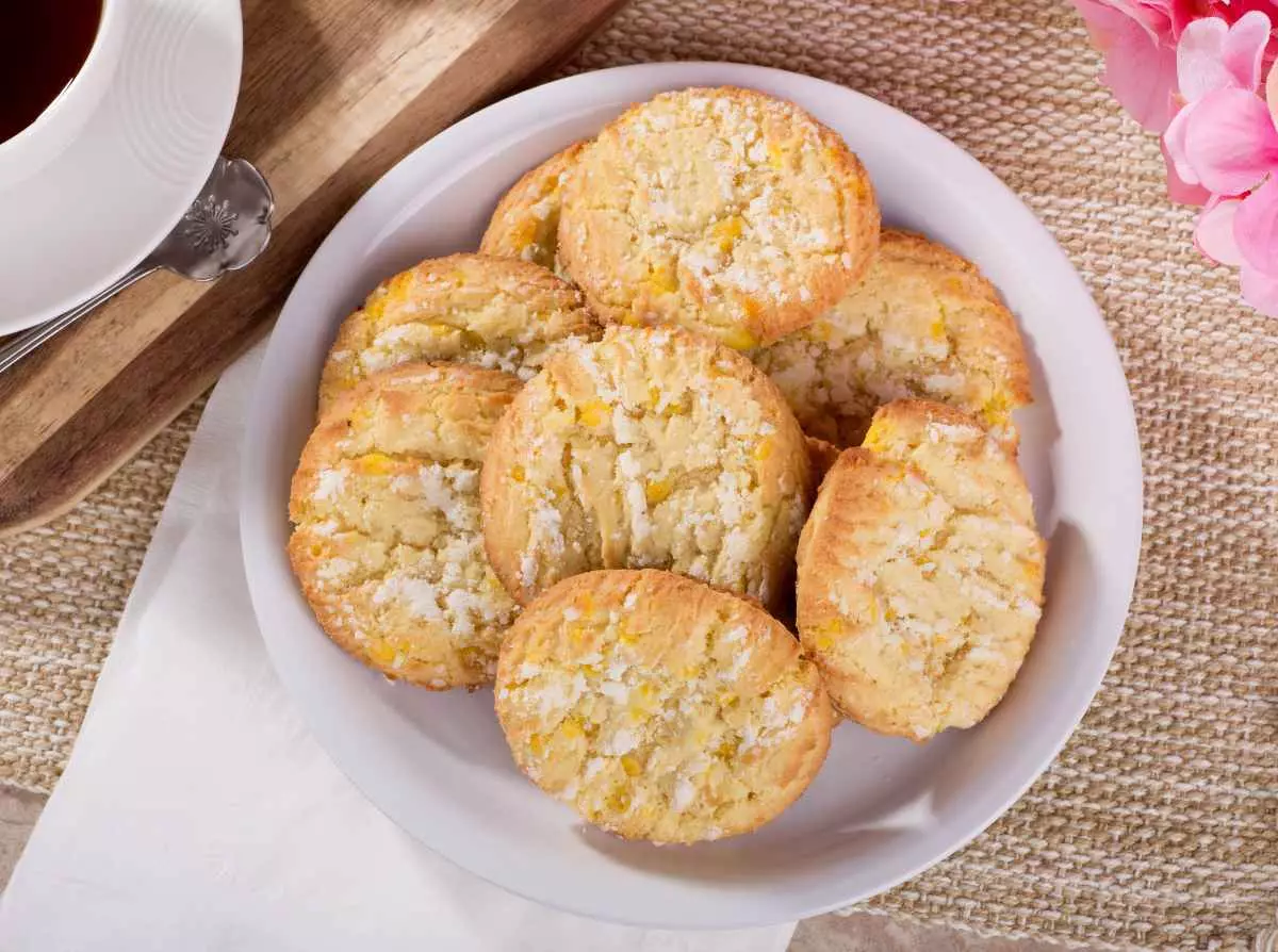 Pan-fried citroen biscuits, lytse grutte sweets