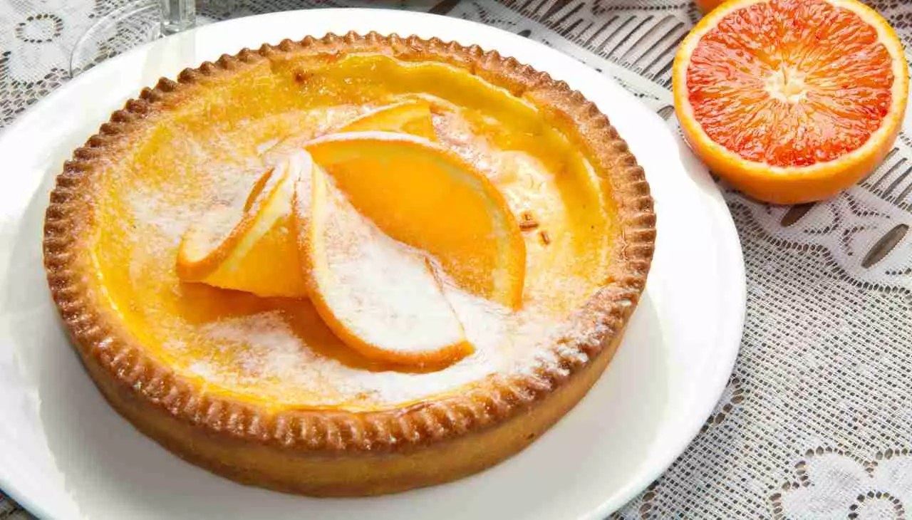 Tart with orange cream | Soft and fresh sweetness